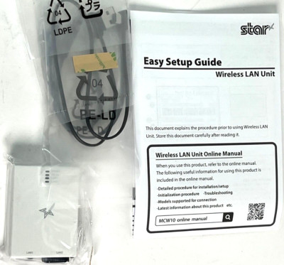 Star Micronics MCW10 Printer Wireless LAN Module MCP31W, MCP21W ...