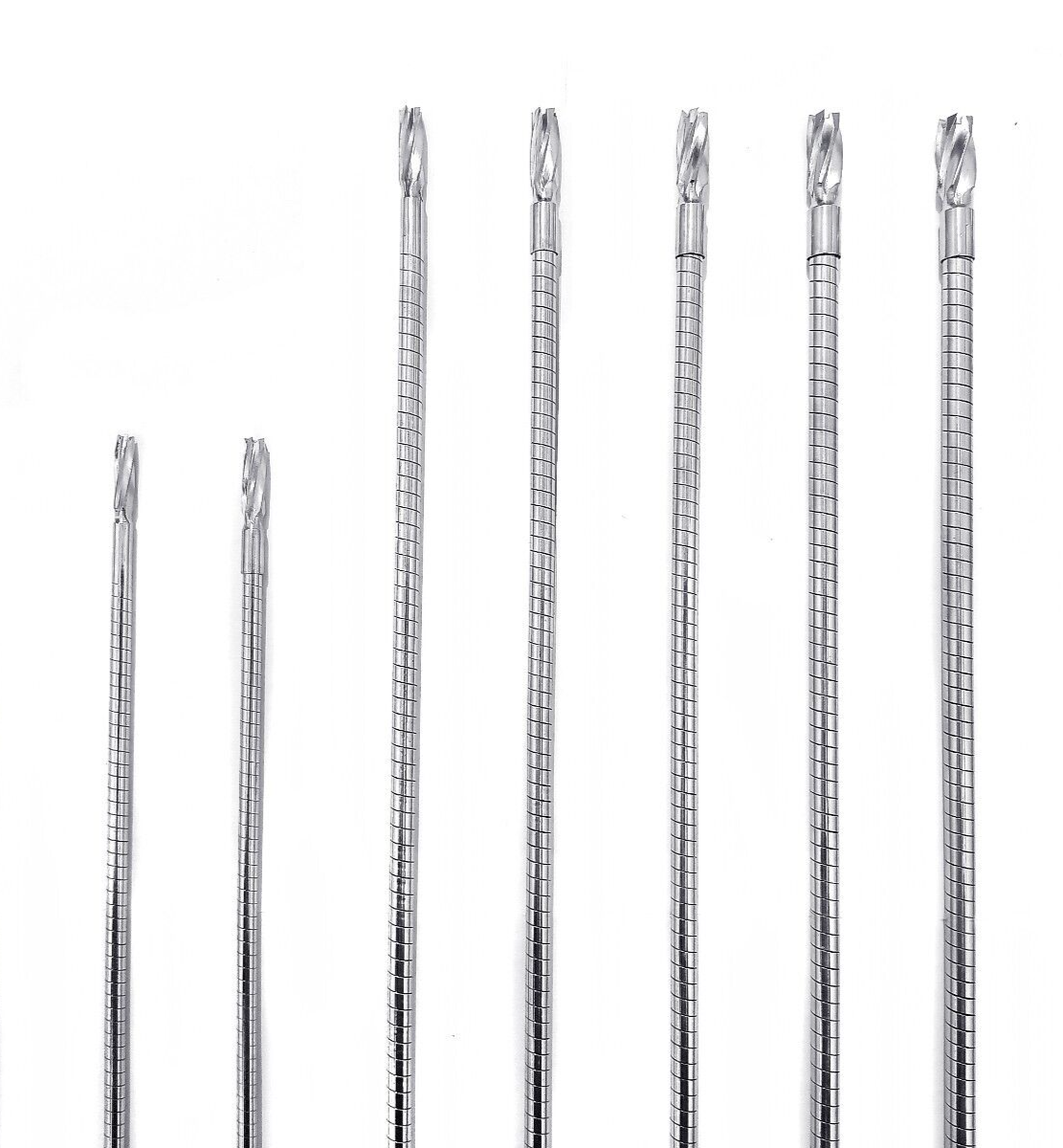 Orthopedic Cannulated Flexible Reamer 6mm to 12mm Lot of 7pcs Stainless ...