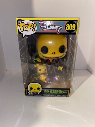Jack Skellington with Zero Black Light 10" Funko Pop Disney #809 ...