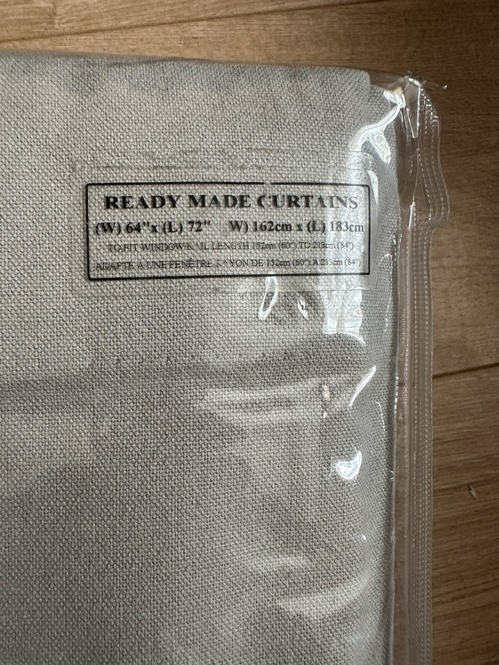 Laura Ashley Lynton Steel Fully Lined Pencil Pleat Curtains W64” L72 ...