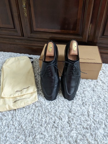 SANTONI Shoes BRENDEN Size 10 Oxford with Original Shoe Trees Box ...