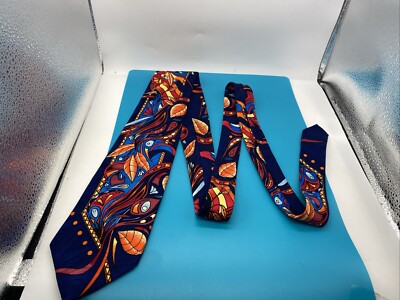 Rush Limbaugh NO BOUNDARIES Men's Silk Tie Made in USA Abstract Peacock ...