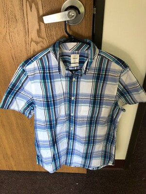 GAP Lived-In Men's Size M Checked Button Front Shirt | eBay