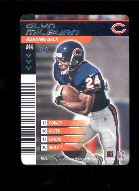 2002 NFL Showdown GLYN MILBURN Chicago Bears Card | eBay