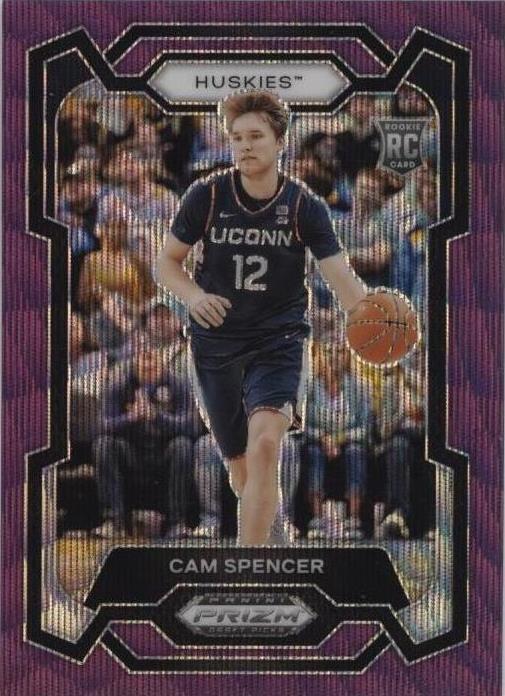 2024 Panini Prizm Draft Picks - Cam Spencer #94 Purple Wave Prizm (RC ...