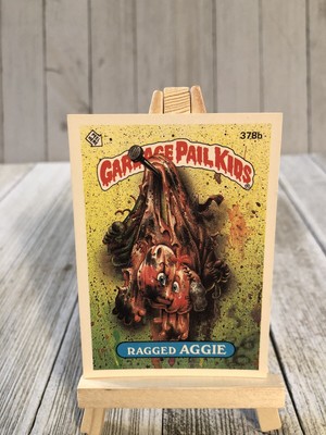 Topps Trading Card 1987 Garbage Pail Kids Sticker “Ragged Aggie” #378b ...
