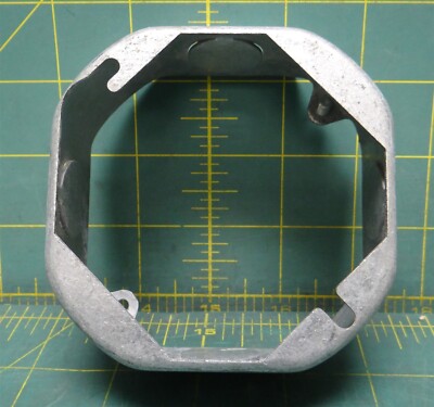 Steel City 55151-1/2-25 4"x 1-1/2" Octagon Box Extension Ring Pre-Galv ...