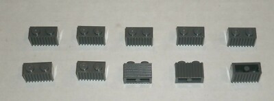 LEGO NEW 1x2 Dark Stone Grey Brick with Grille (10x) 4210636 Brick 2877 ...