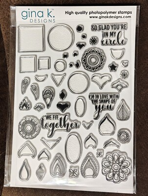 Gina K. Designs Rina Krupsky MANDALA MAKER Clear Stamp Set NEW Unused ...
