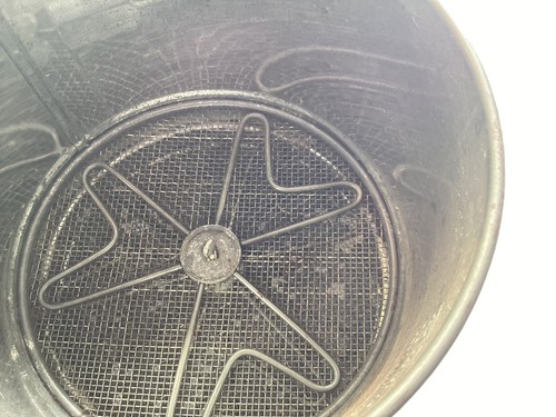 Vintage Flour Sifter Androck Silver w Atomic Red Starburst MCM Kitchen ...