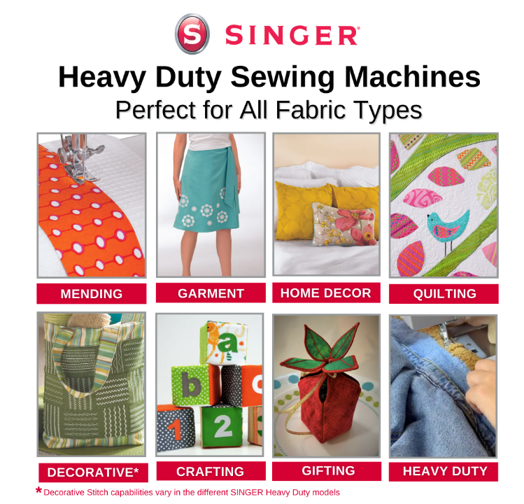 Singer Sewing Machine 44S Heavy Duty Stitch Application Extra High ...