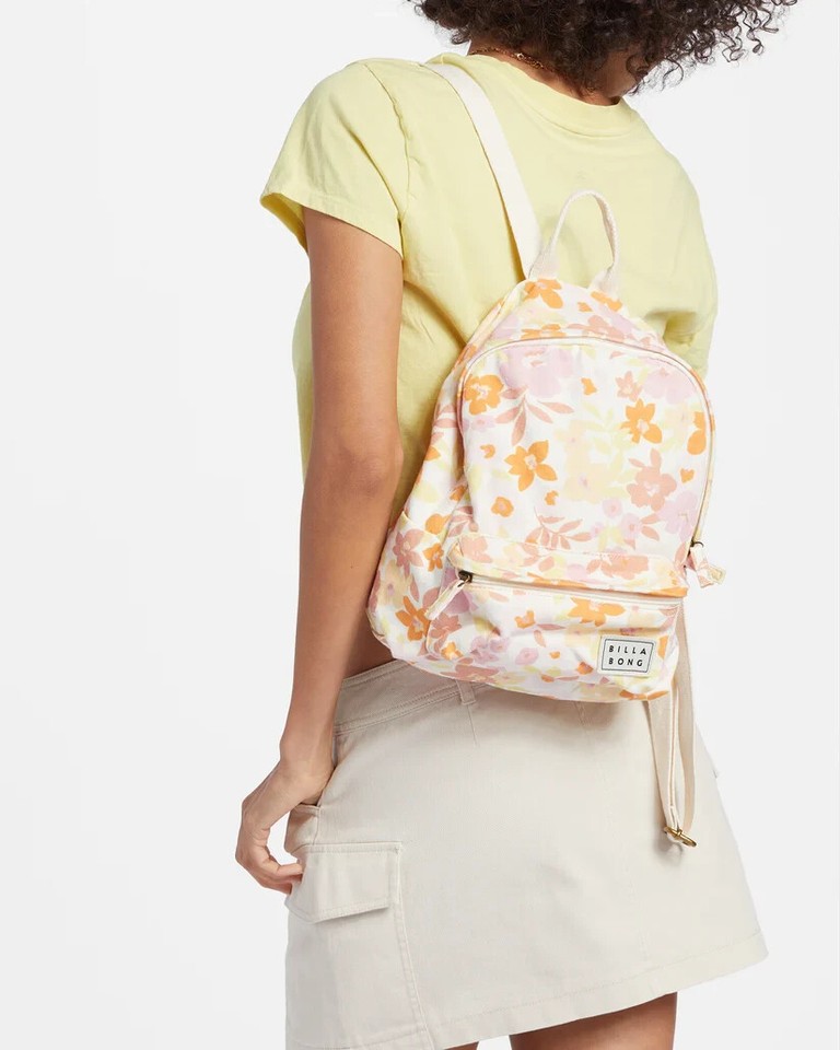 Billabong Mini Mama Canvas Backpack Salt Crystal NWT | eBay