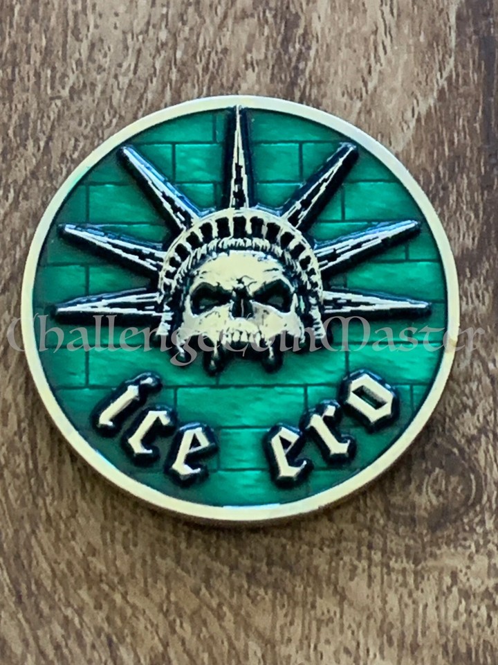 E69 ICE New York City ERO Green Variant Federal Police challenge coin ...