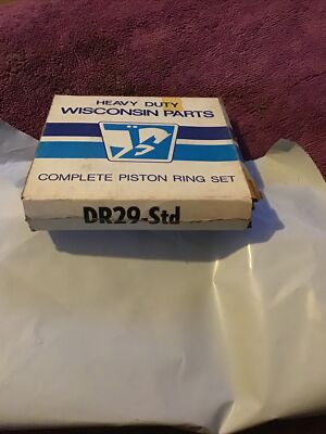 NOS WISCONSIN PISTON RING SET PART NUMBER DR29 STD MODEL ACN | eBay