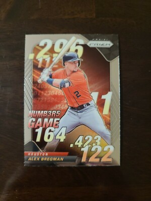 2020 Prizm Alex Bregman Numbers Game Insert #NG-4 Houston Astros Panini ...