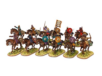 MEDIEVAL ARAB/SARACEN CAVALRY 12 28mm painted historical DARK AGE SAGA ...