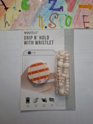 GRIP N HOLD Vivitar with Wristlet Phone Stand Tablet Grip Holder TW ...