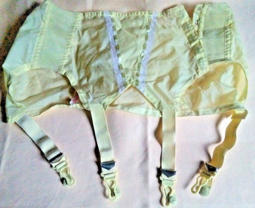 Perlon Taft Straps, original 50er Jahre,Strumpfhalter, gelb | eBay