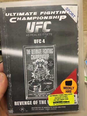 UFC 4 Revenge Of The Warriors ex-rental region 4 DVD (MMA fighting ...