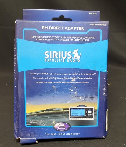 New Sirius Satellite Radio FM Direct Adapter Car Radio Model (FMDA25 ...