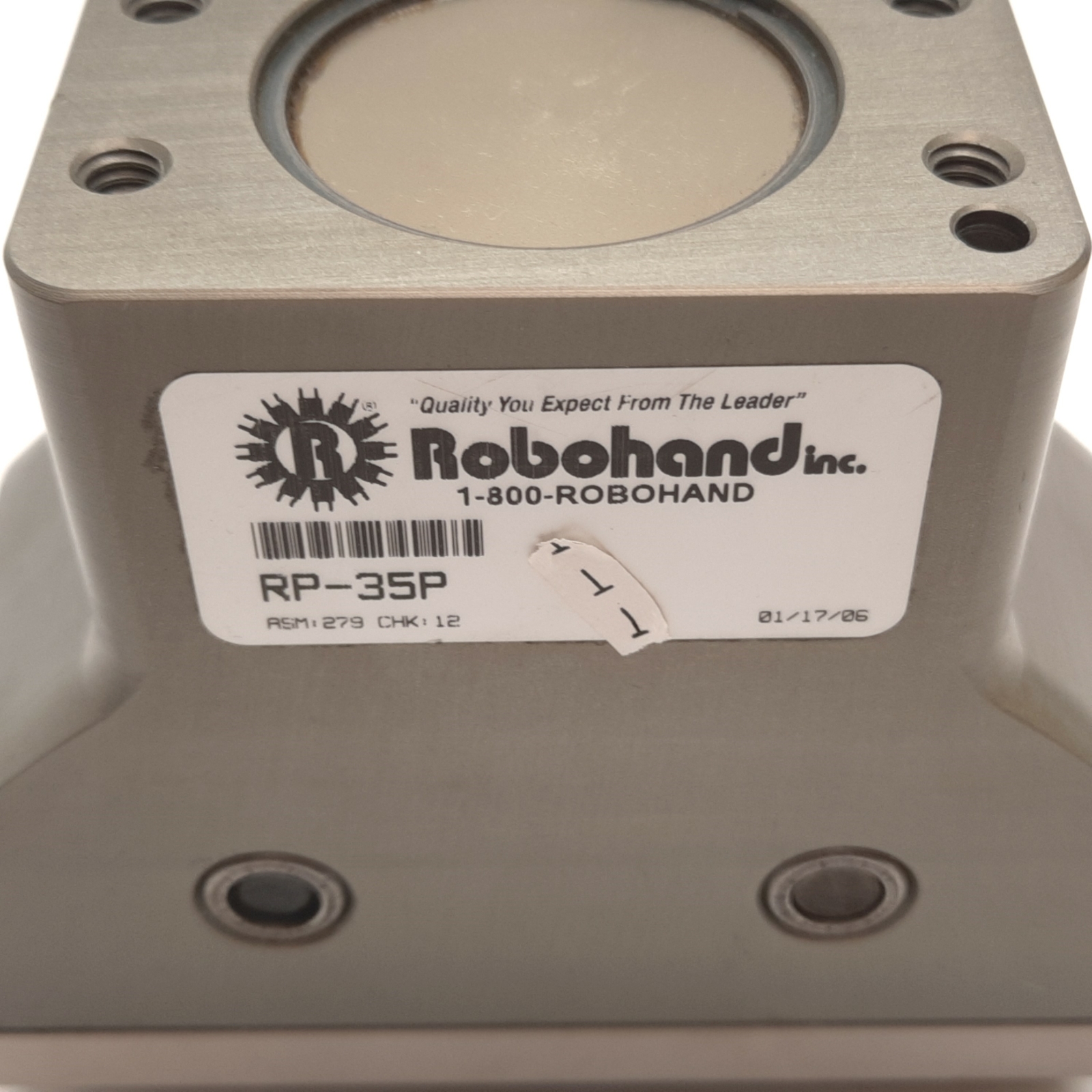 Robohand RP-35P Precision Parallel Gripper, 2-Jaw, Bore: 1.62", Stroke ...