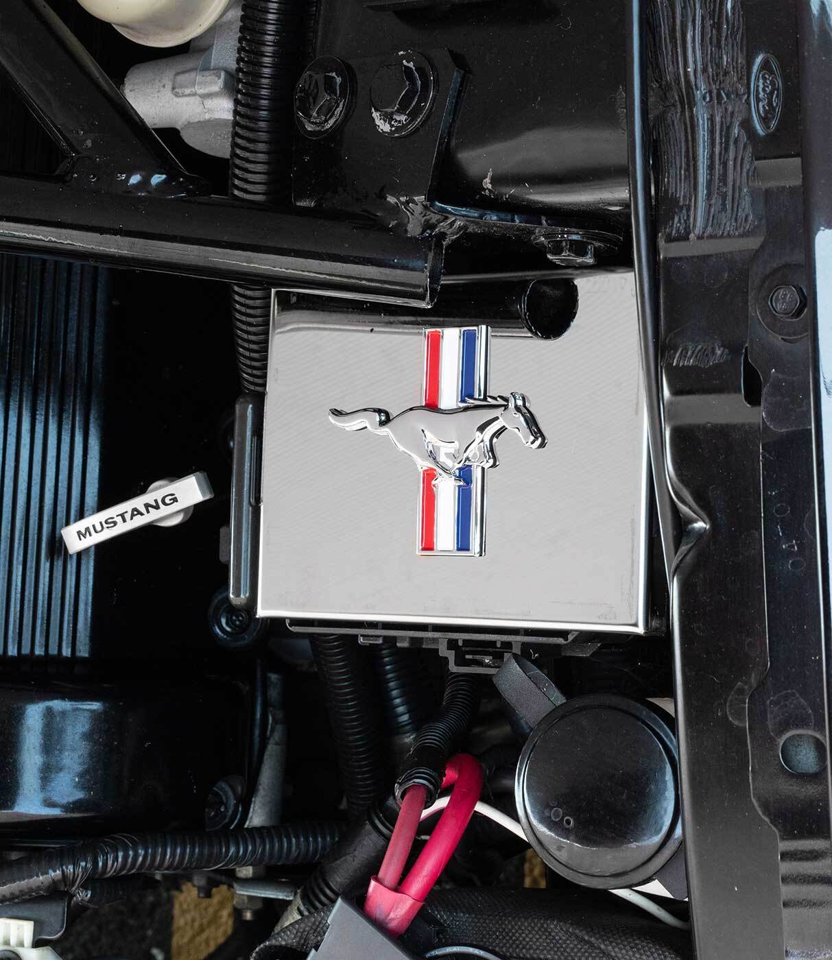 1998-2004 Mustang Polished Stainless Fuse Box Cover Tribar Running ...