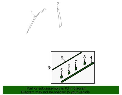 Genuine Hyundai Body Side Molding 87711-3K020 | eBay