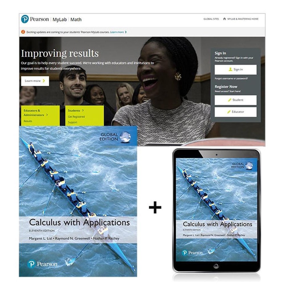 Calculus with Applications, Global Edition + MyLab Math with Pearson ...