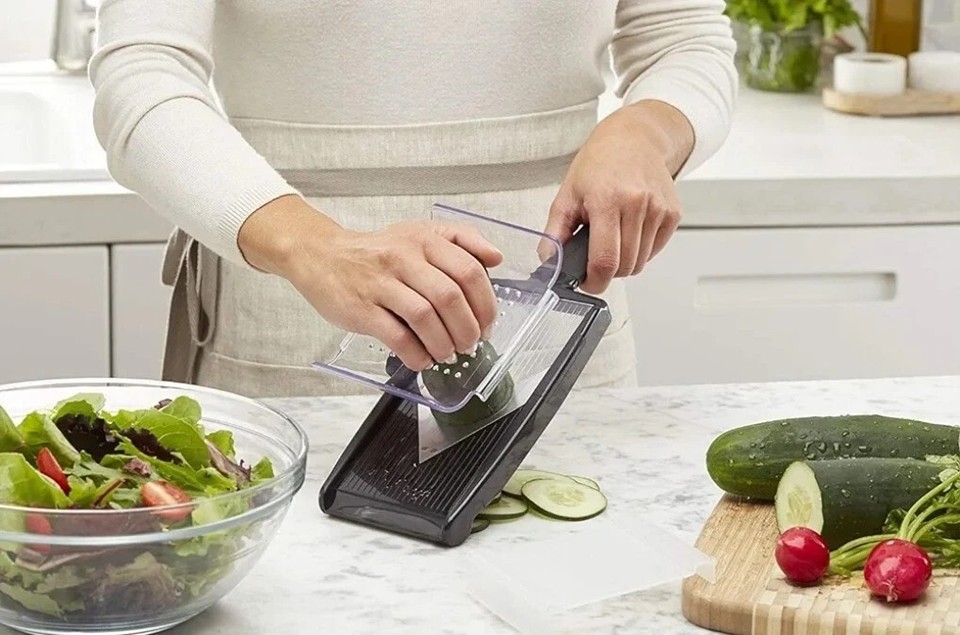 KitchenAid Handheld V-Blade Mandoline Slicer Black Stainless Steel | eBay