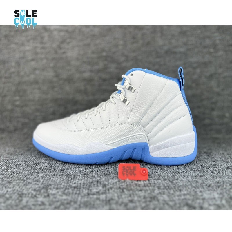 Nike Air Jordan 12 XII Retro White University Blue MELO Men's Shoes ...