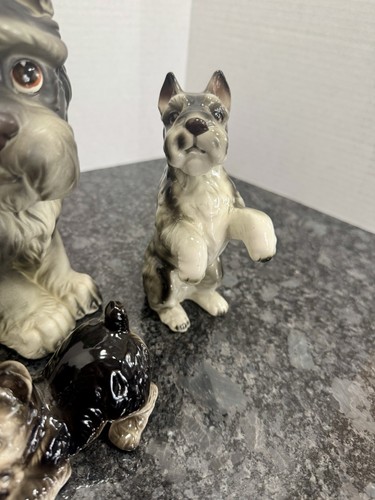 Vintage Lefton, Norcrest, Harvey Knox Schnauzer Figurines Lot Of 5 ...
