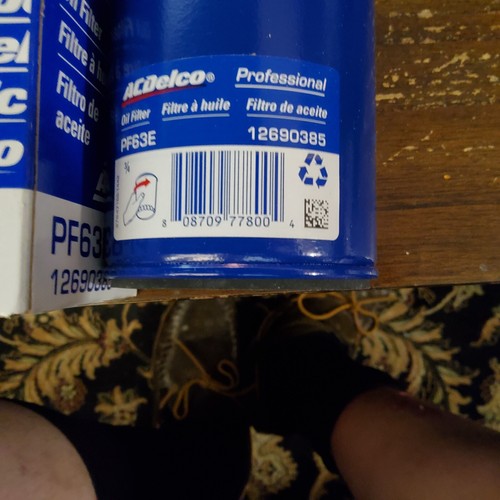 GM ACDelco Engine Oil Filter PF63E and 5 QUARTS 0W20 SYNTHETIC OIL ...