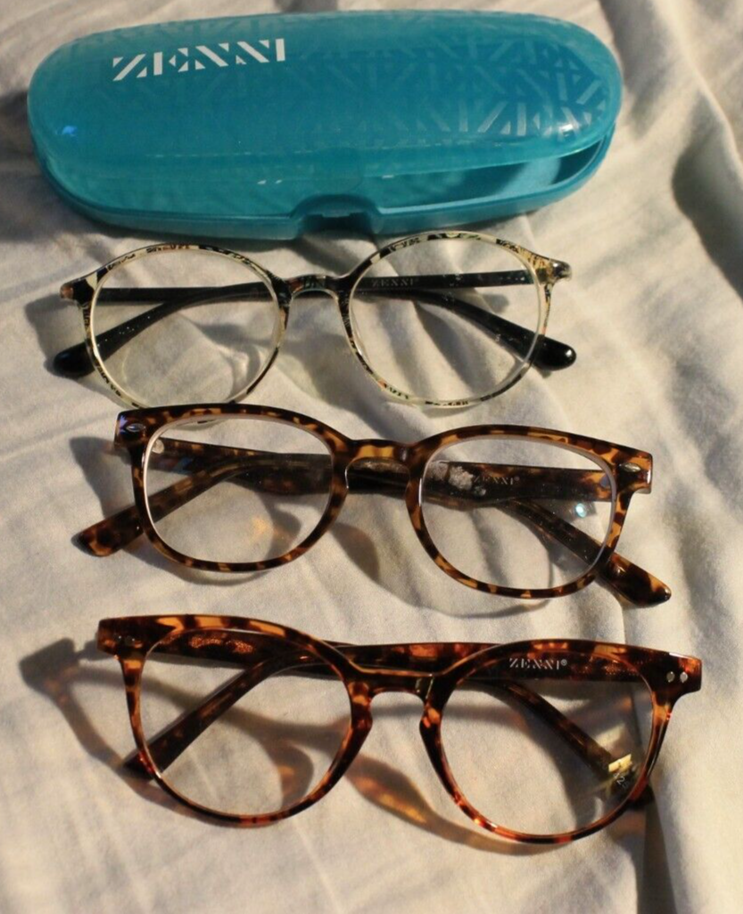 Lot of 3 - Zenni Assorted faux Tortoise Shell Glasses Optical Frames ...