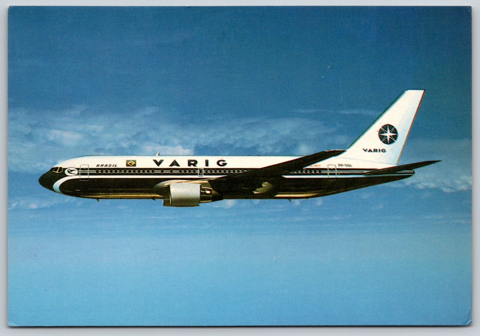 VARIG AIRLINES ISSUE ADVERTISING 4X6 Postcard Boeing 767 | eBay