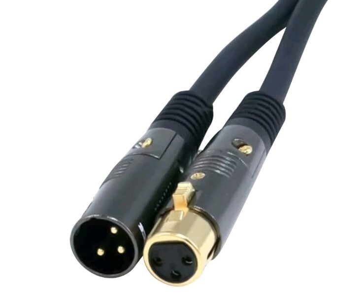 Monoprice 6ft Professional Audio Cable 10016 XLR Male To Female Gold ...