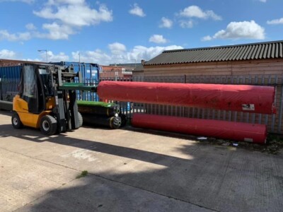 Carpet Booms Artificial Grass Boom For Forklift Tested To 600kg Very ...