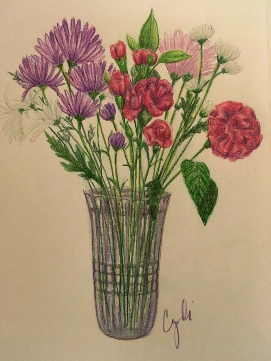 How To Draw Flower Bouquet