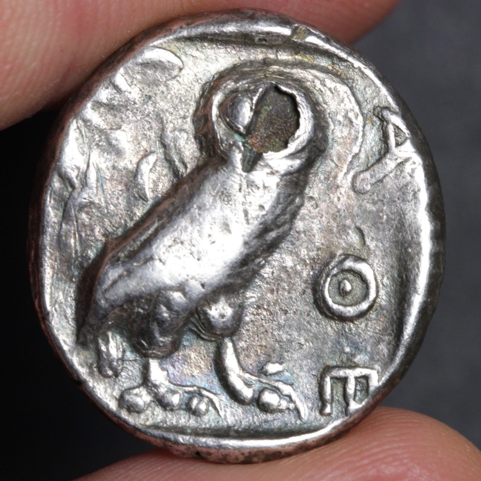 Athens Tetradrachm Fourree 440BC Ancient Greek Silver Coin Athenian Owl ...