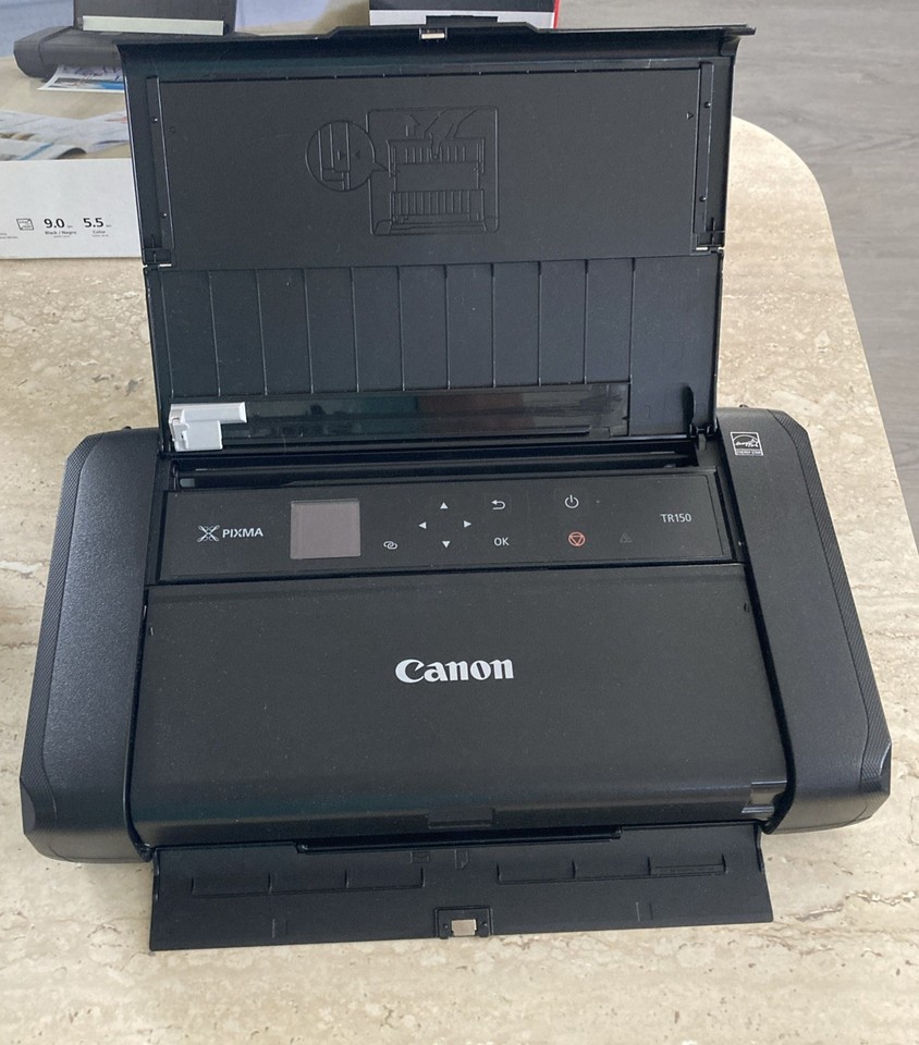 Canon PIXMA TR150 Color Inkjet Digital Portable Printer W/ New Ink, No ...