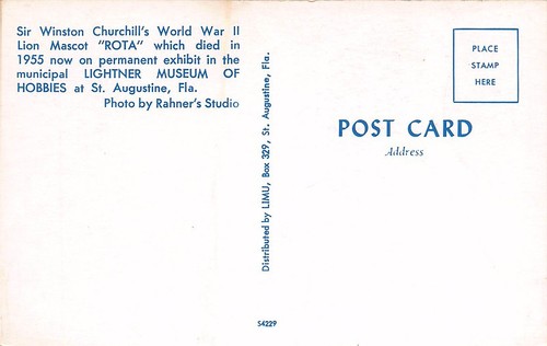 Churchill's Lion Mascot Rota Lightner Museum of Hobbiee Florida | eBay