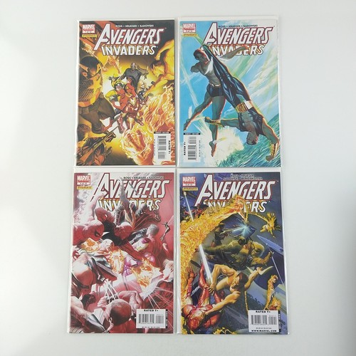 Avengers Invaders #1 3 4 5 Alex Ross Art Lot VF/NM (2008 Marvel Comics ...