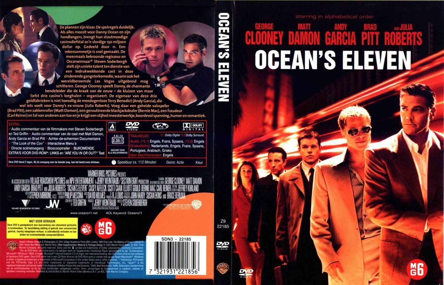 Ocean's Eleven Widescreen DVD Disk Only ~ No Art, Case or Tracking | eBay