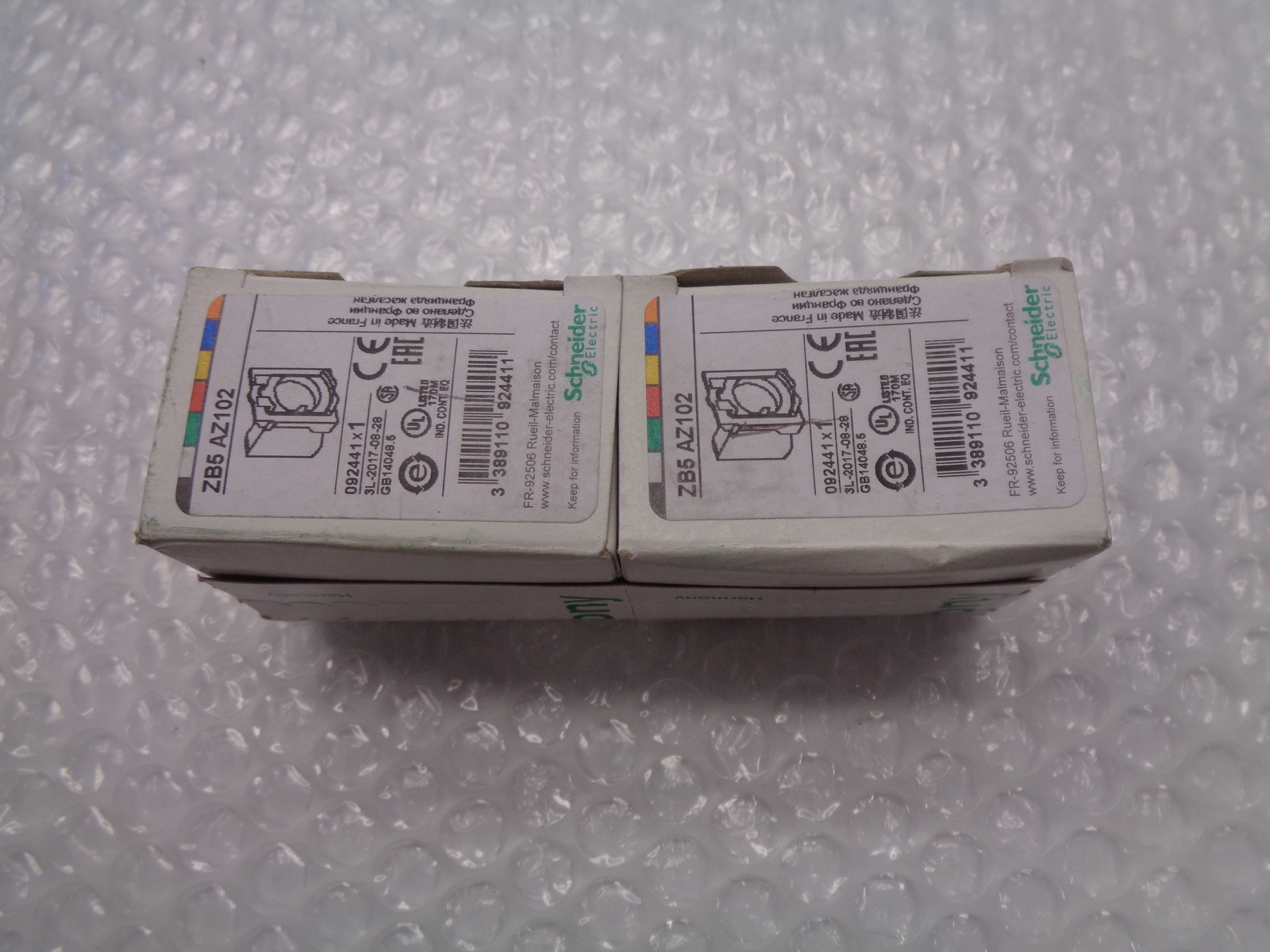 SCHNEIDER ELECTRIC ZB5AZ102 CONTACT BLOCK LOT OF 2 NSMP | eBay