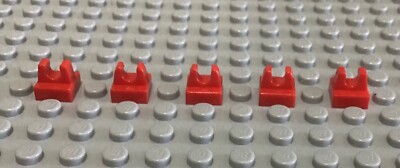 LEGO 5 Part 2555 Red Tile Clip Up 5581 7744 10245 6346 10214 4767 | eBay