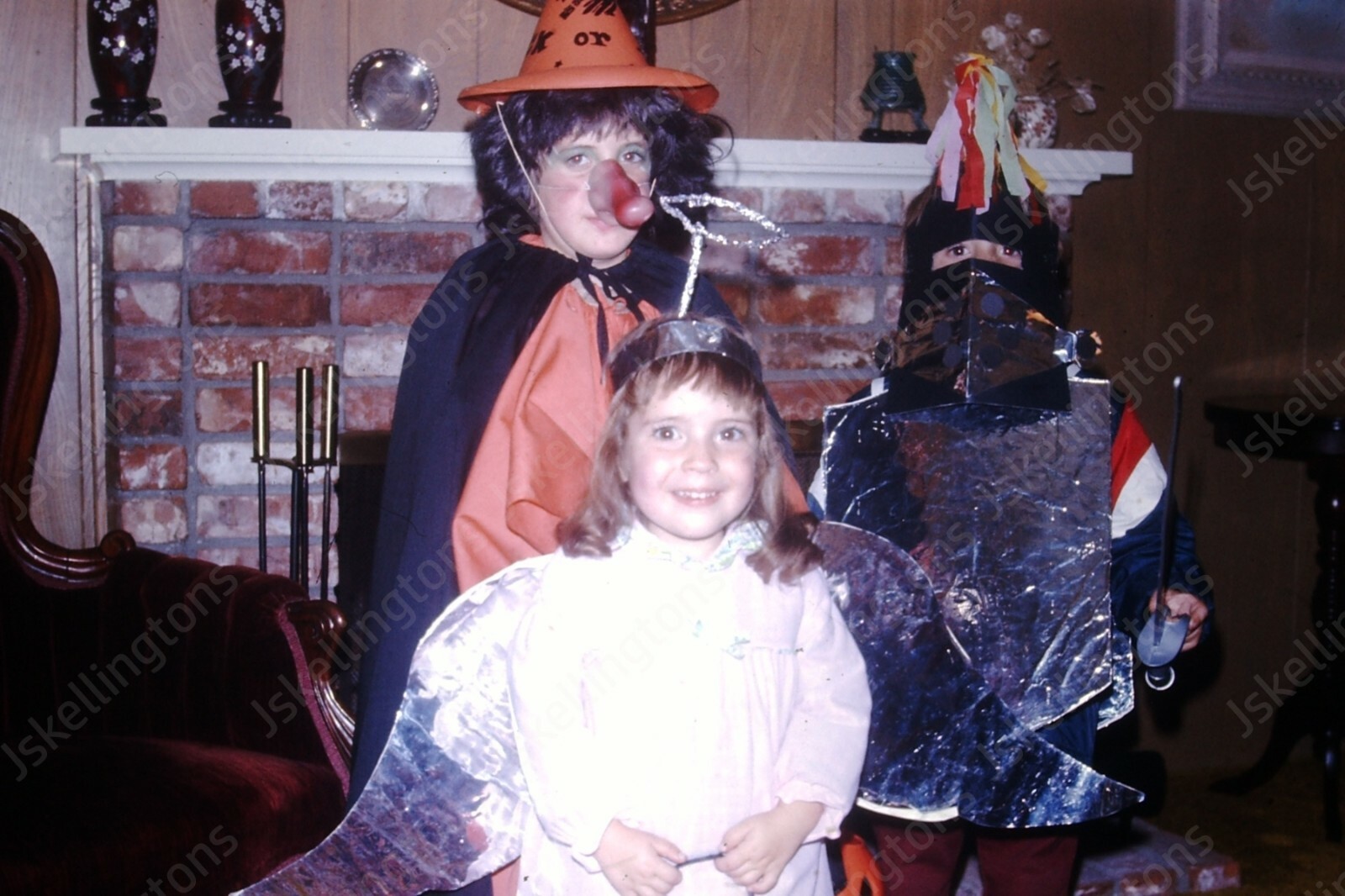 1975 kids in halloween costume vintage 35mm slide Je19 | eBay