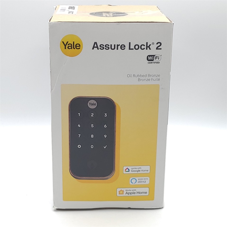 Yale Security Lock 2, Bronze Smart Entry Door Lock, YRD410-WF1-0BP ...