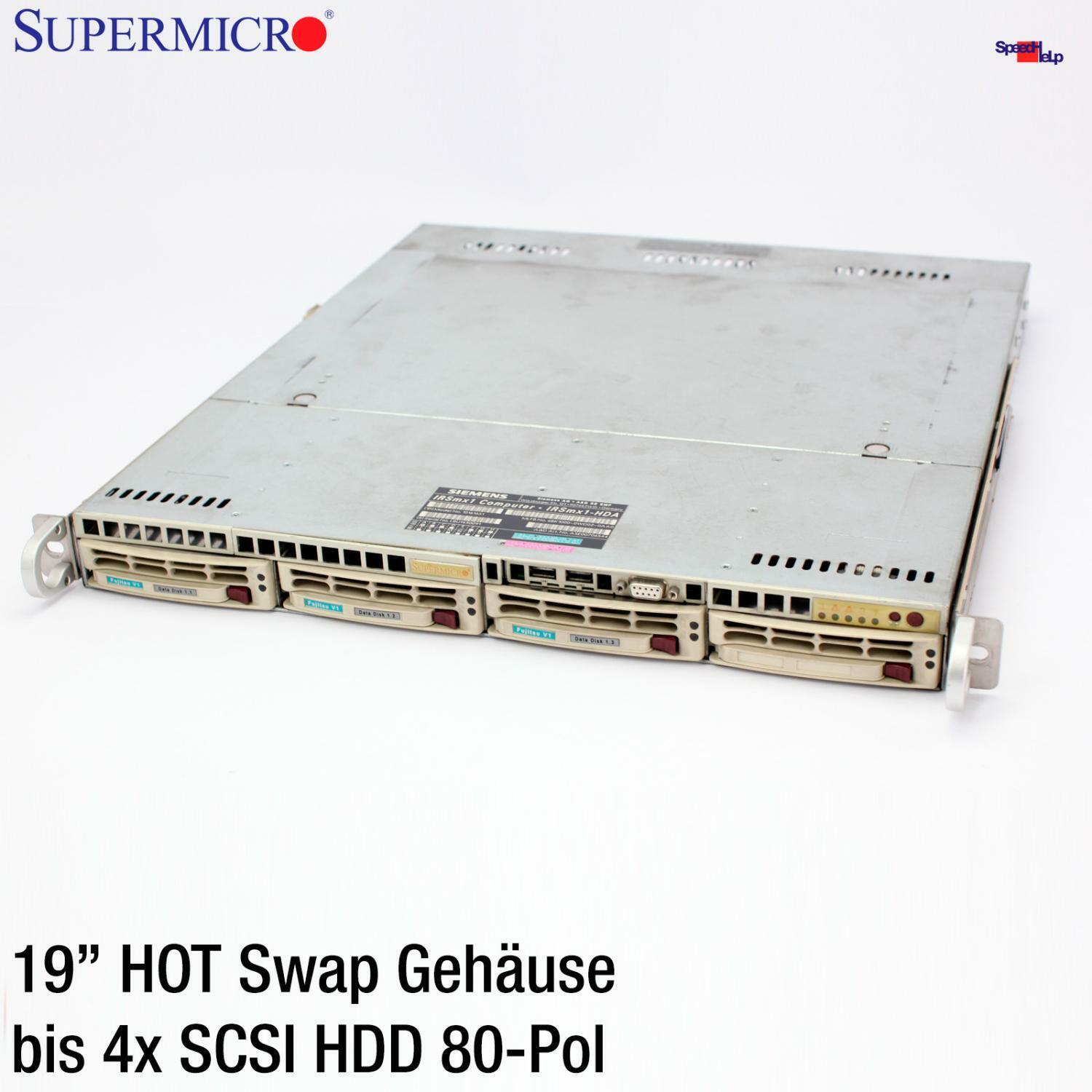19 " 18 7/8in SCSI Hot Swap Case 68-PIN For 4x HDD Sca 80-POL ...