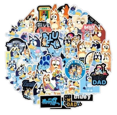 25pcs Bingo Bluey Stickers Sticker Decals Decal / Kids Cartoon Merch ...