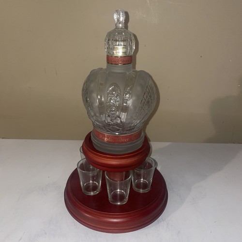 Rare Regalia Russian Elite Vodka Bottle Decanter on Wood Display Stand ...
