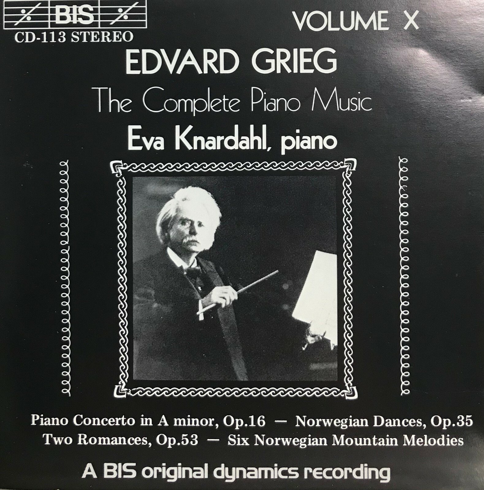 Grieg: The Complete Piano Music, Vol. 10 (X) (CD, Jan-1996, BIS Sweden ...